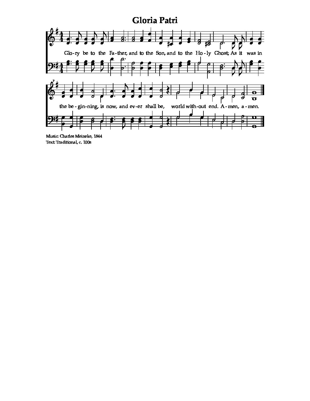Gloria Patri – Legacy Baptist Church