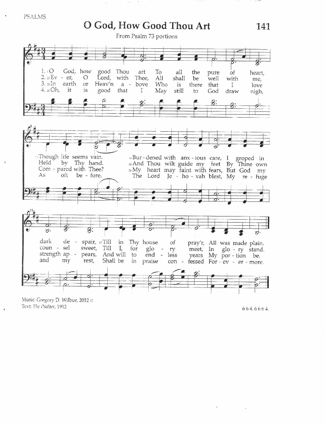 O God, How Good Thou Art (Psalm 73) – Legacy Baptist Church