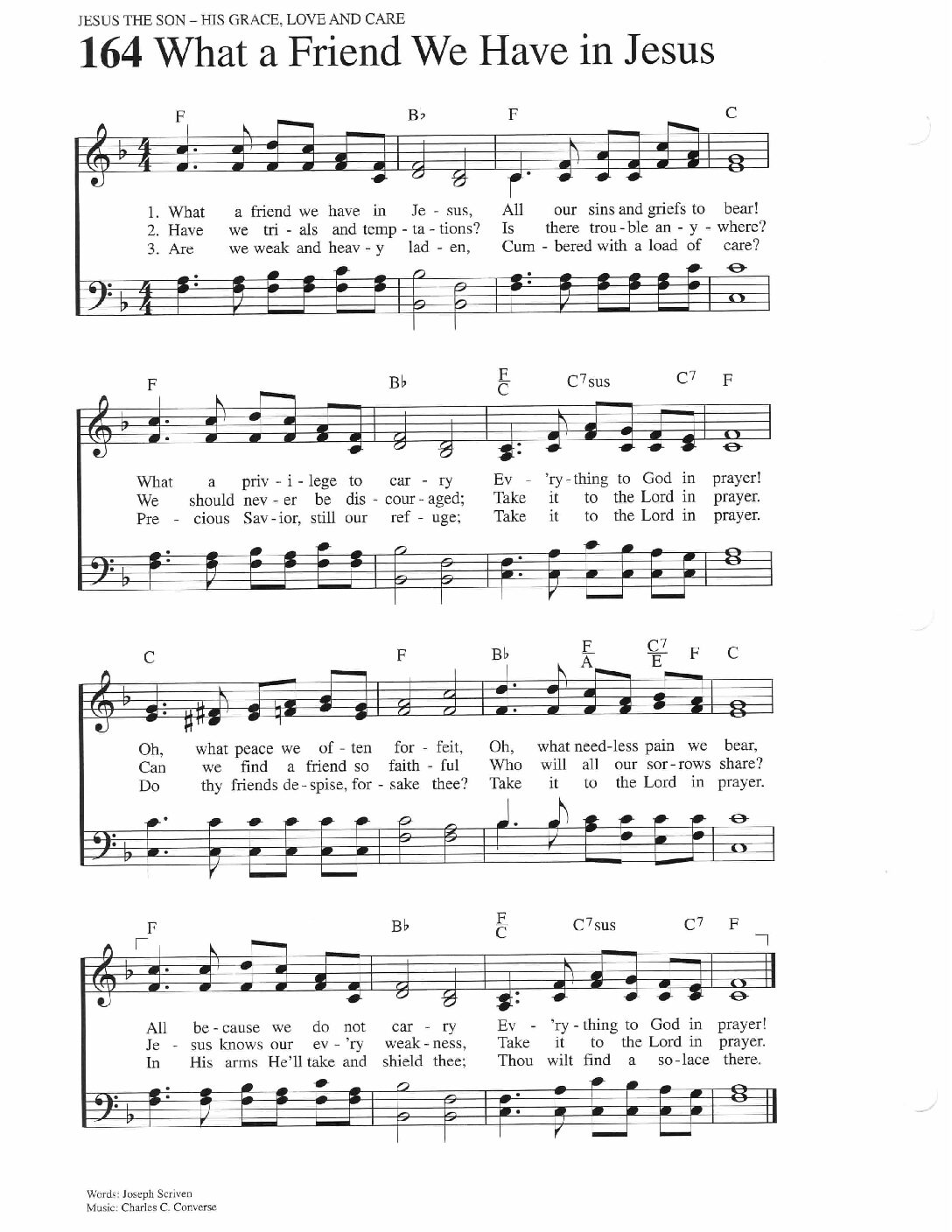 What A Friend We Have in Jesus – Legacy Baptist Church